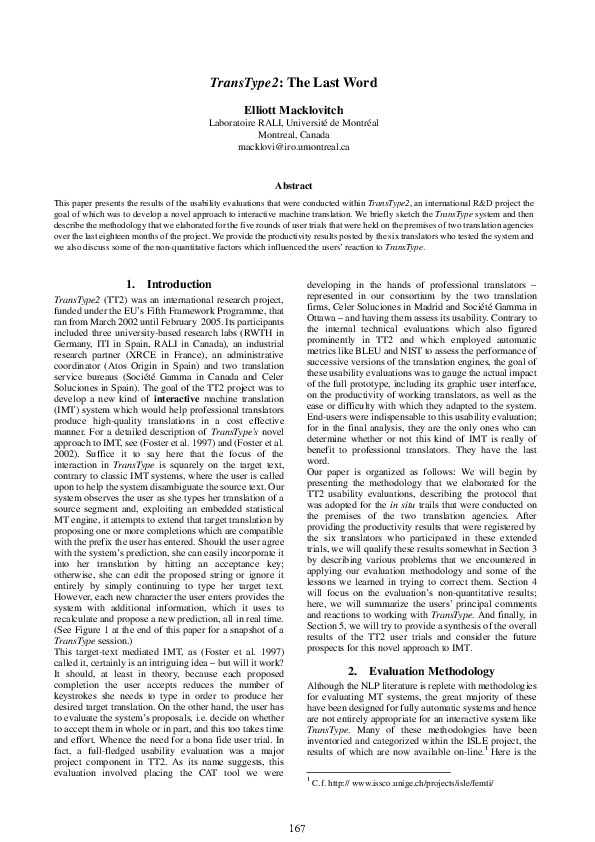 (PDF) TransType2: The last word