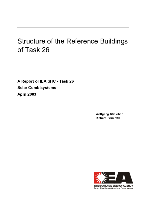 (PDF) Structure of the Reference Buildings of Task 26