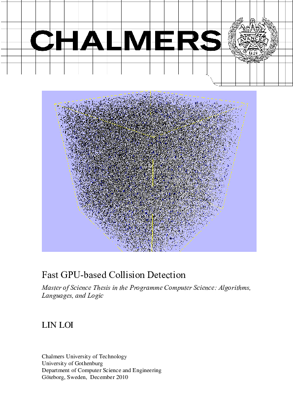 Pdf Fast Gpu Based Collision Detection