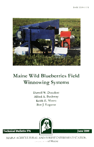 (PDF) Maine wild blueberries field winnowing systems