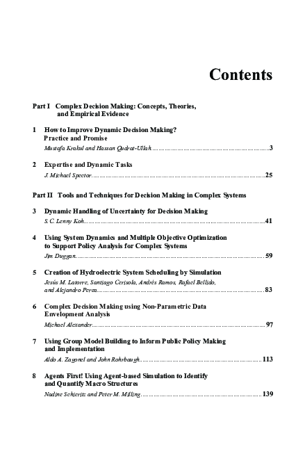 (PDF) Complex Decision Making