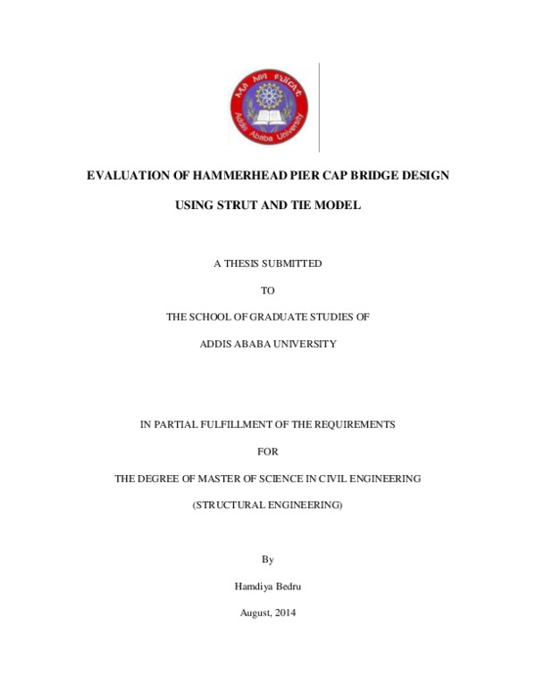 (PDF) Evaluation of Hammerhead Pier Cap Bridge Design Using Strut and ...