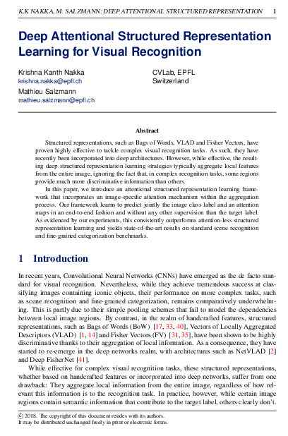 (PDF) Deep Attentional Structured Representation Learning for Visual Recognition