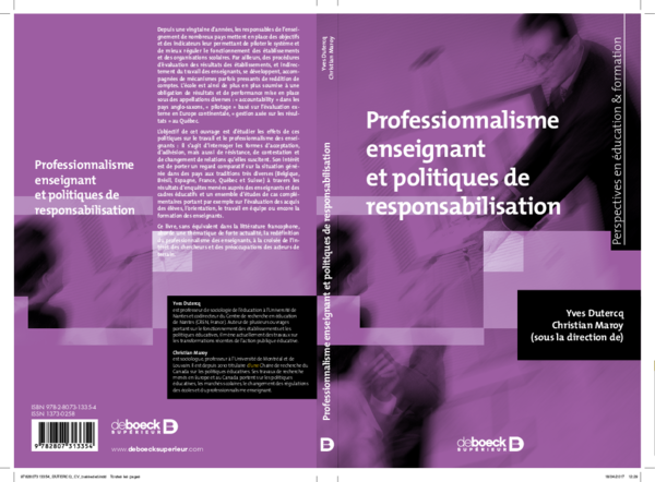 (PDF) Professionnalisme enseignant et politiques de responsabilisation