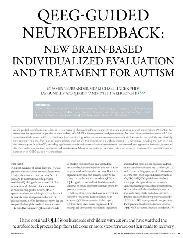 (PDF) Qeeg-guided neurofeedBAck : new BrAin-BAsed individuAlized ...