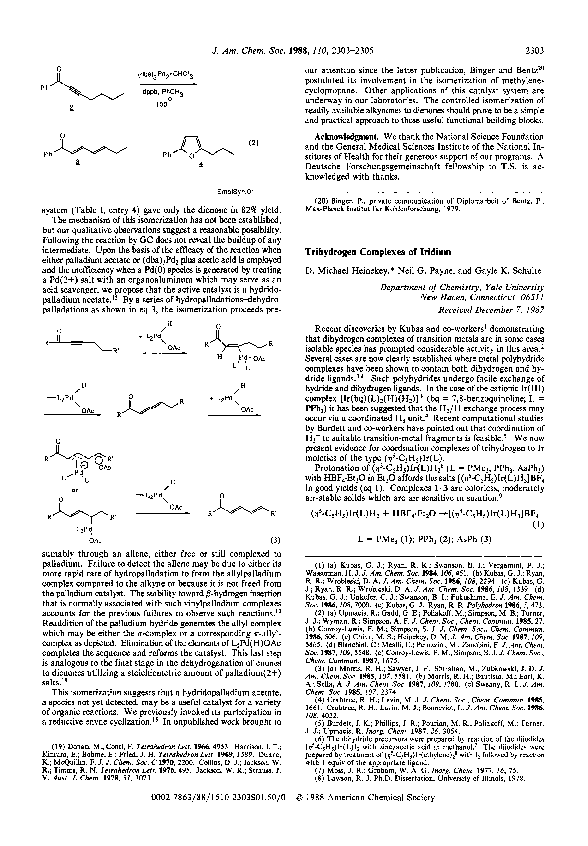 (PDF) Trihydrogen complexes of iridium