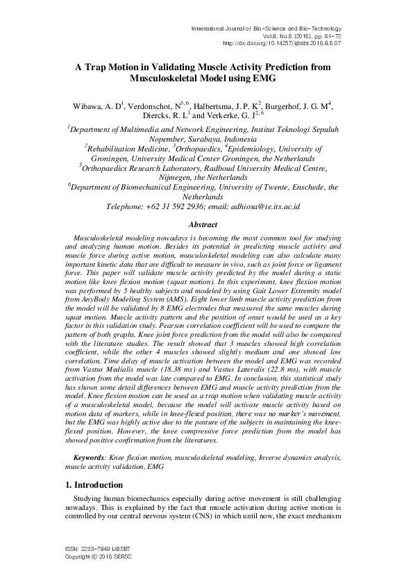 (PDF) A Trap Motion in Validating Muscle Activity Prediction from ...
