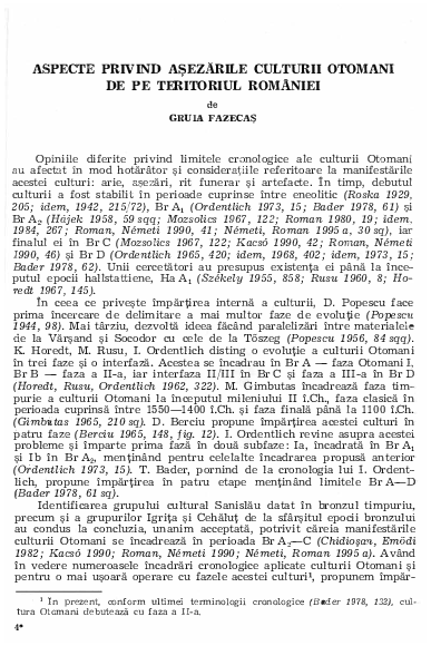 (PDF) Aspecte privind aşezările culturii Otomani de pe teritoriul României [Aspects concerning ...
