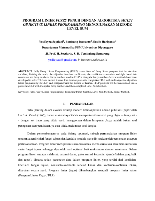 (PDF) Program Linier Fuzzy Penuh Dengan Algoritma Multi Objective ...