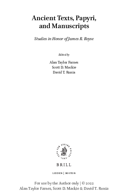 (PDF) A New Light on Old Variants: Notes on the New Testament Text of ...