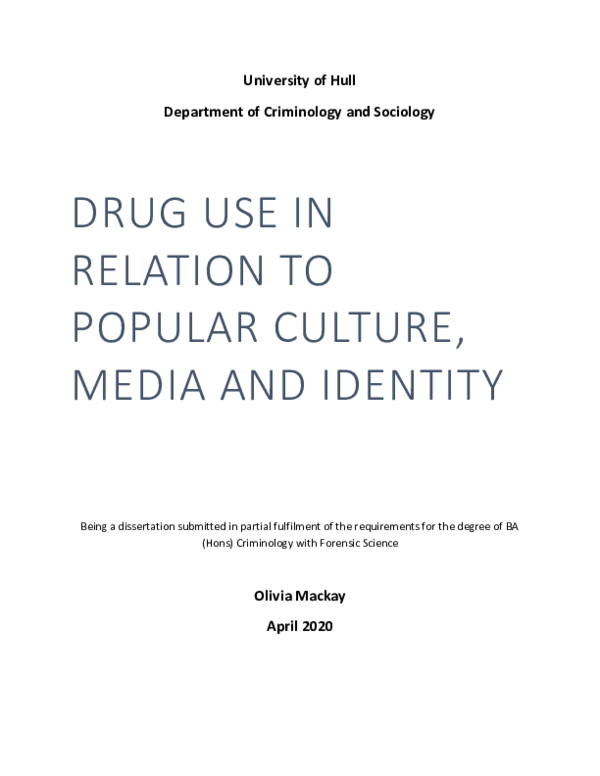(PDF) Drug Use in Popular Culture, Media and Society.