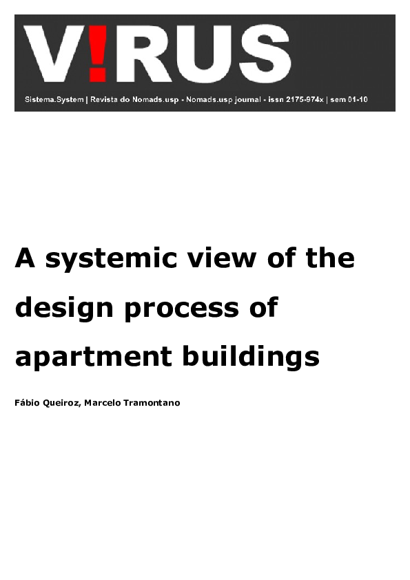 (PDF) A systemic view of the design process of apartment buildings