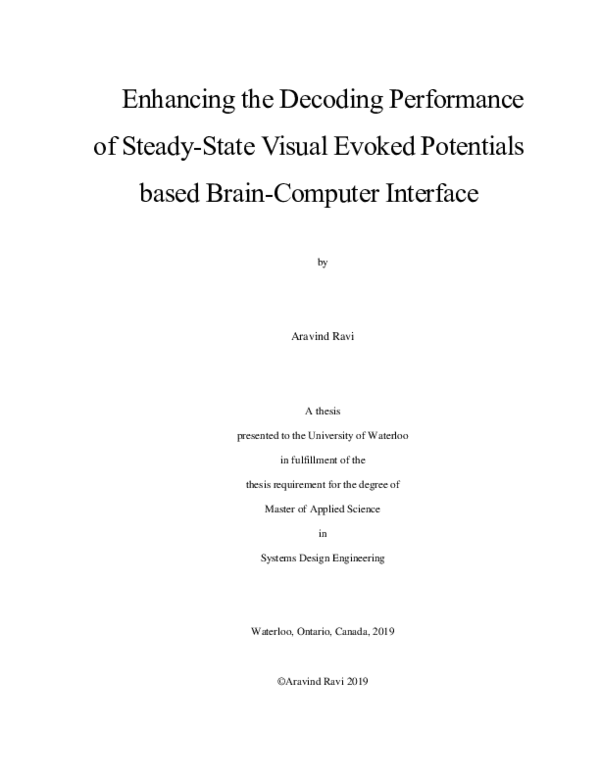 Pdf Enhancing The Decoding Performance Of Steady State Visual Evoked Potentials Based Brain
