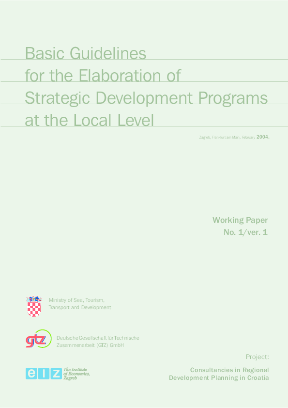 (PDF) Basic Guidelines for the Elaboration of Strategic Development ...