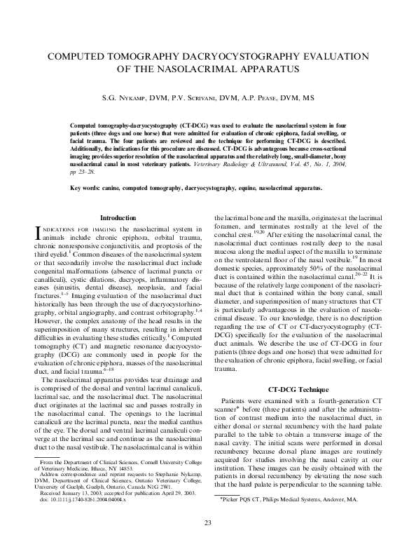(PDF) Computed tomography dacryocystography evaluation of the ...
