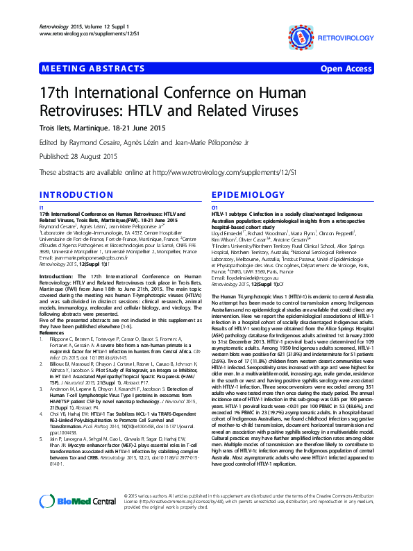 (PDF) 17th International Confernce on Human Retroviruses: HTLV and ...