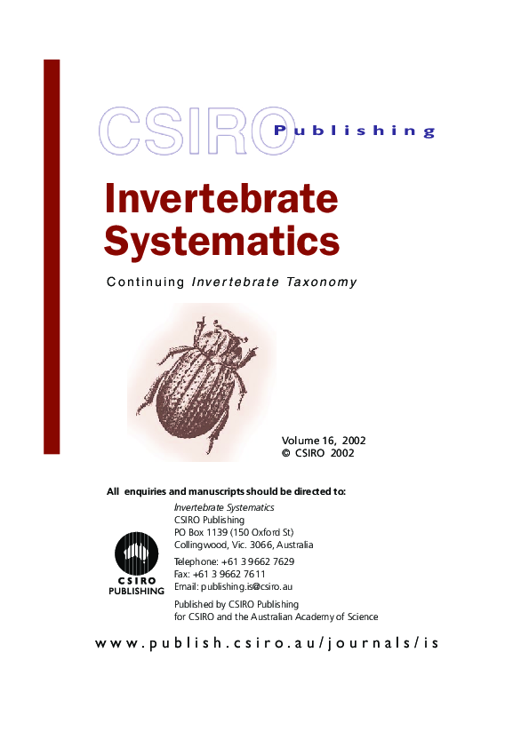(PDF) A Taxonomic and Biogeographic Review of the Invertebrates of the ...