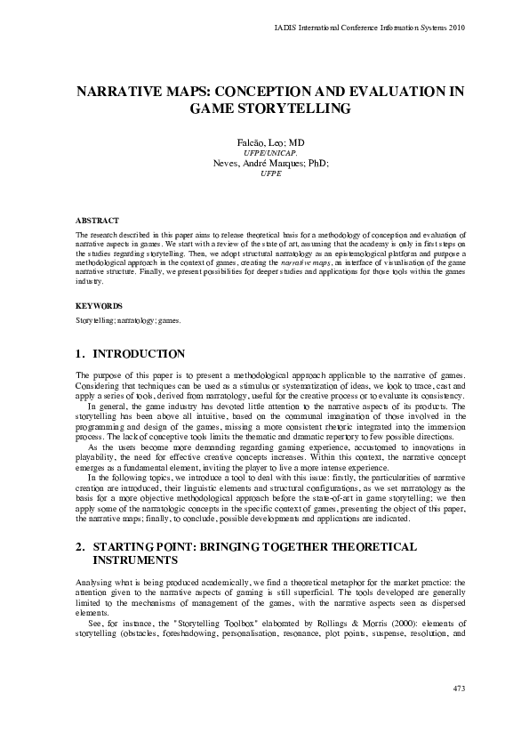 (PDF) IADIS2010 - Narrative Maps (English Version)