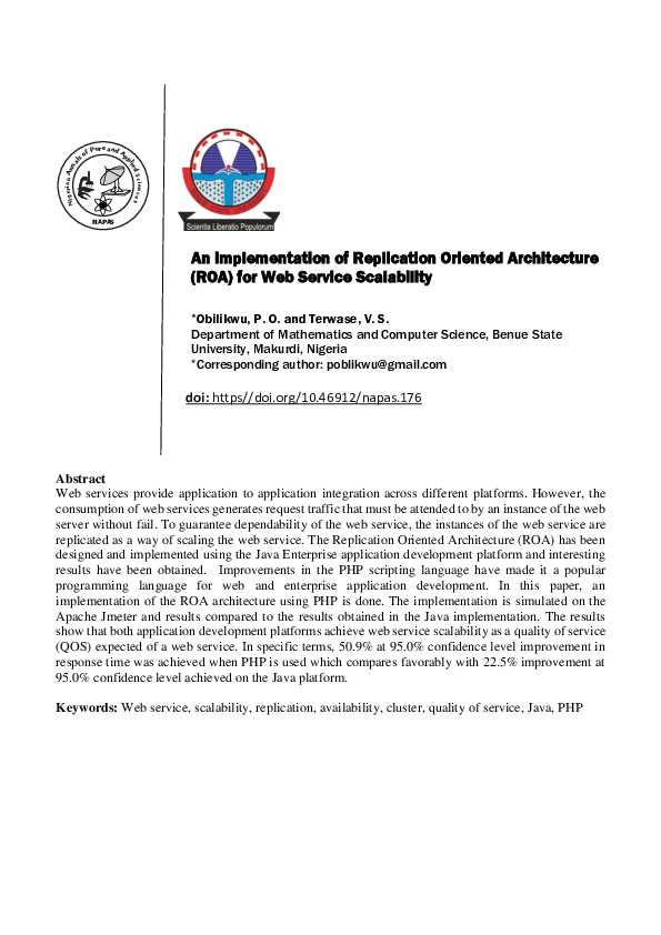 Pdf An Implementation Of Replication Oriented Architecture Roa For