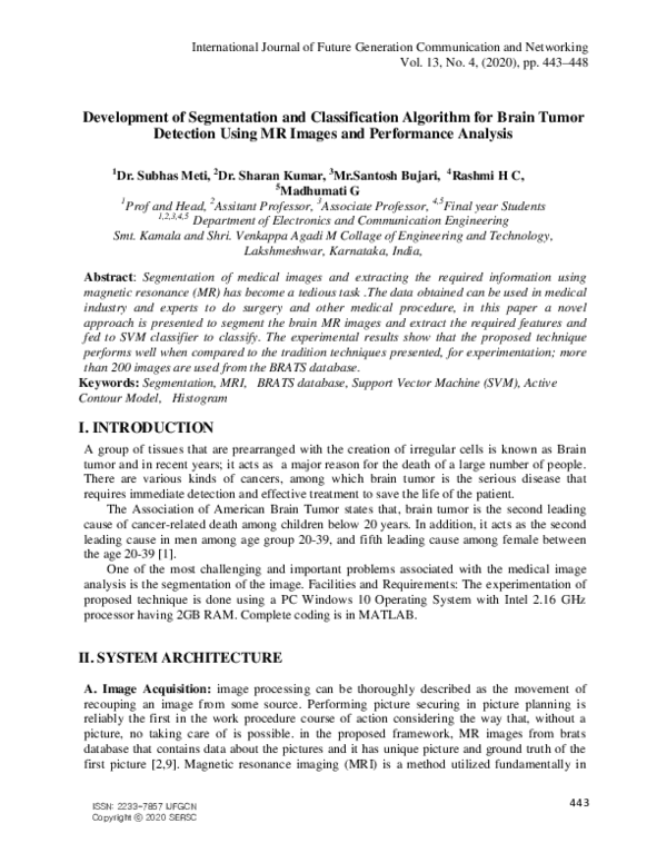 Pdf Development Of Segmentation And Classification Algorithm For 0255