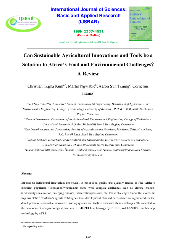 (PDF) International Journal of Sciences: Basic and Applied Research (IJSBAR