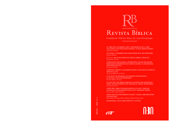 (PDF) Markl, Dominik, Ley divina y surgimiento del monoteísmo en el ...