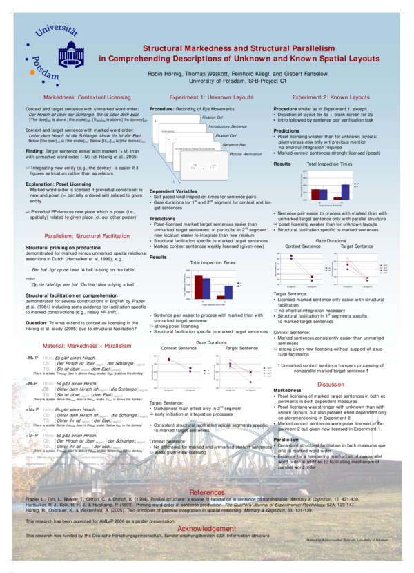 (PDF) Structural Markedness and Structural Parallelism in Comprehending ...