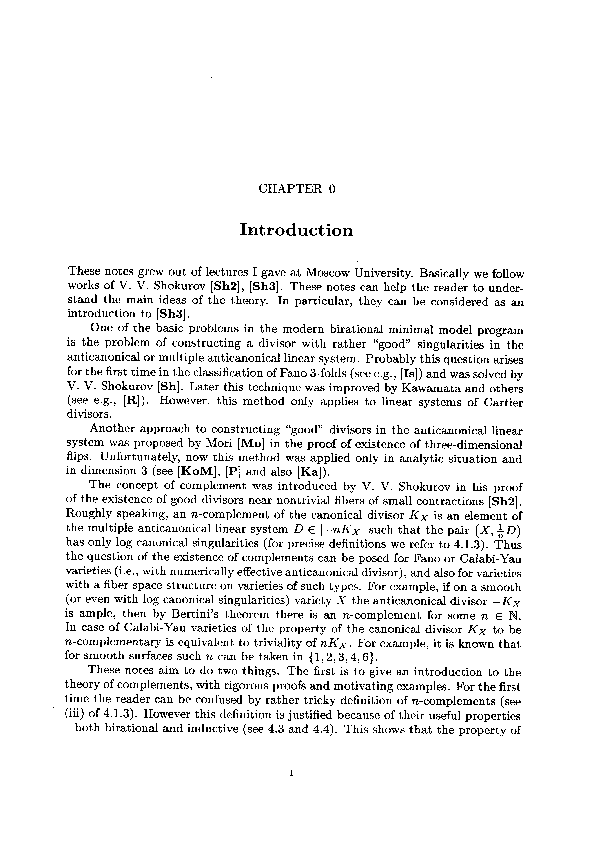 (PDF) Chapter 0. Introduction