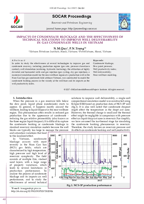 (PDF) Impacts of Condensate Blockage and the Effectiveness of Technical ...