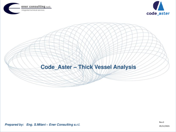 (PDF) Thick Vessel Stress Analysis with Code_Aster