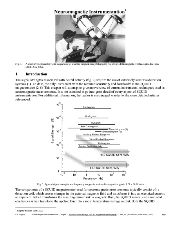 (PDF) Neuromagnetic instrumentation
