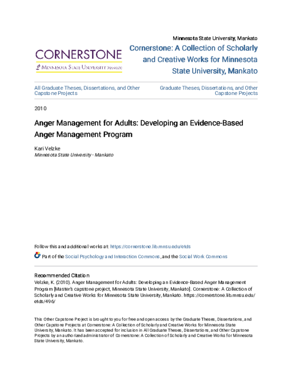 (PDF) Anger Management for Adults: Developing an Evidence-Based Anger ...