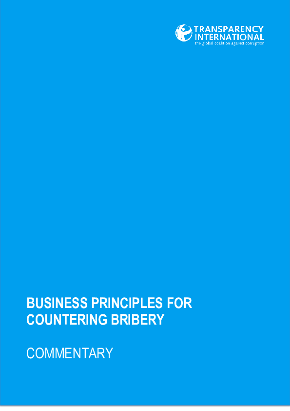 (PDF) The Business Principles for Countering Bribery