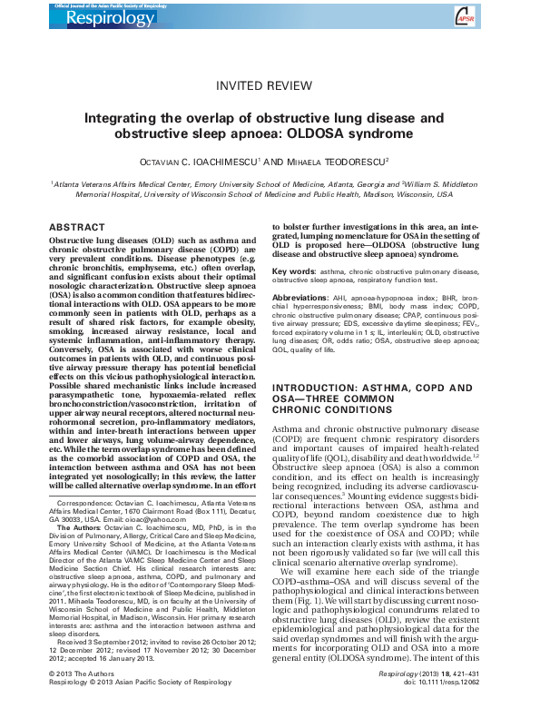 (PDF) Integrating the overlap of obstructive lung disease and ...
