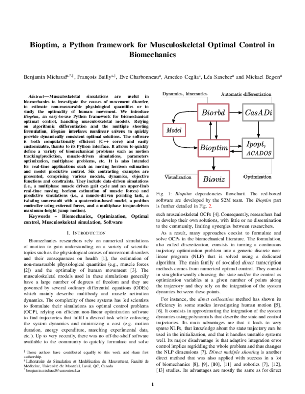 (PDF) Bioptim, a Python framework for Musculoskeletal Optimal Control ...
