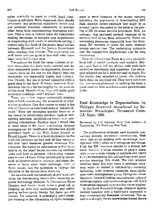 (PDF) Tacit Knowledge in Organizations