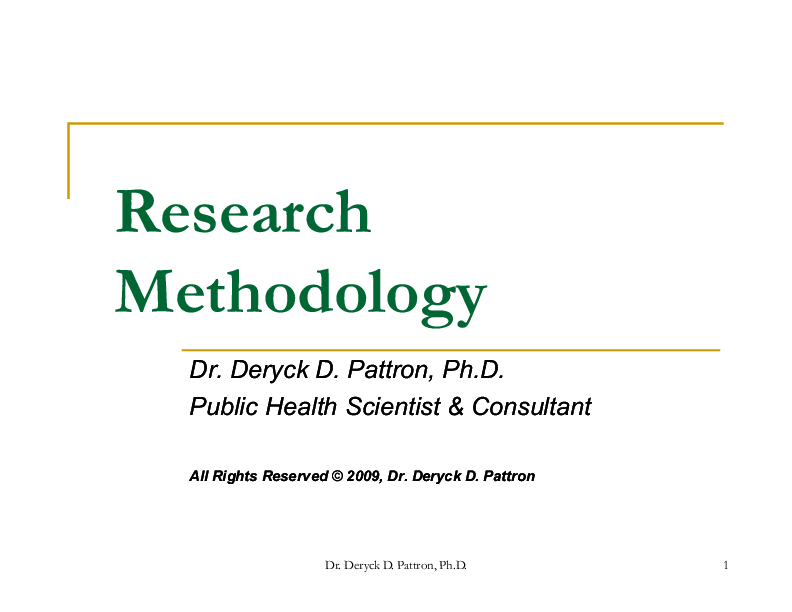 (PPT) powerpoint:Research Methodology | Professor Dr. / Ali Shoeib ...