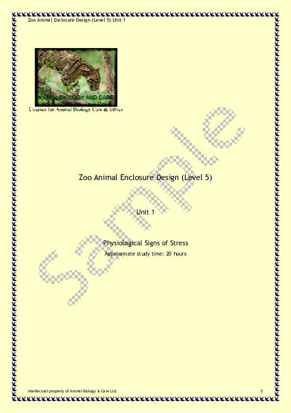(PDF) Unit 1 Zoo Animal Enclosure Design