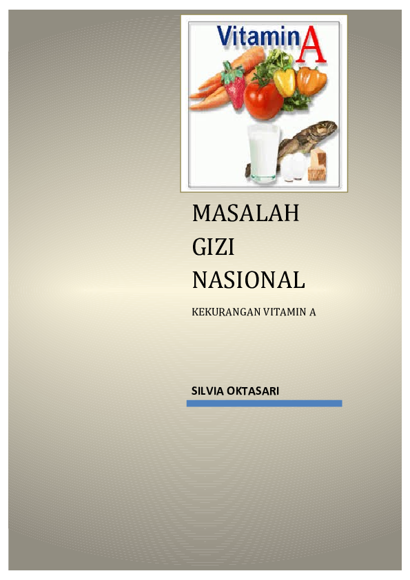 (DOC) Makalah Kekurangan Vitamin A