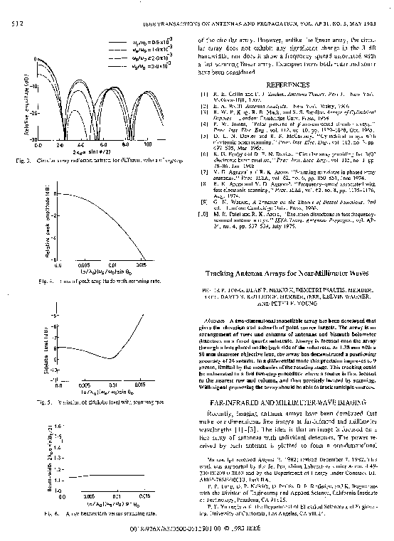 (PDF) Tracking antenna arrays for near-millimeter waves