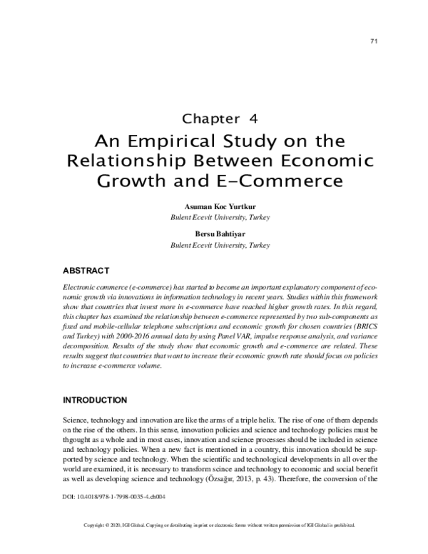 (PDF) An Empirical Study on the Relationship Between Economic Growth ...