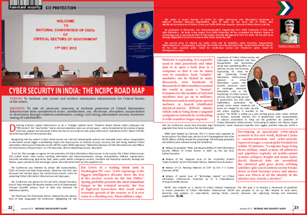 (PDF) Cyber Security in India: The Nciipc Road Map