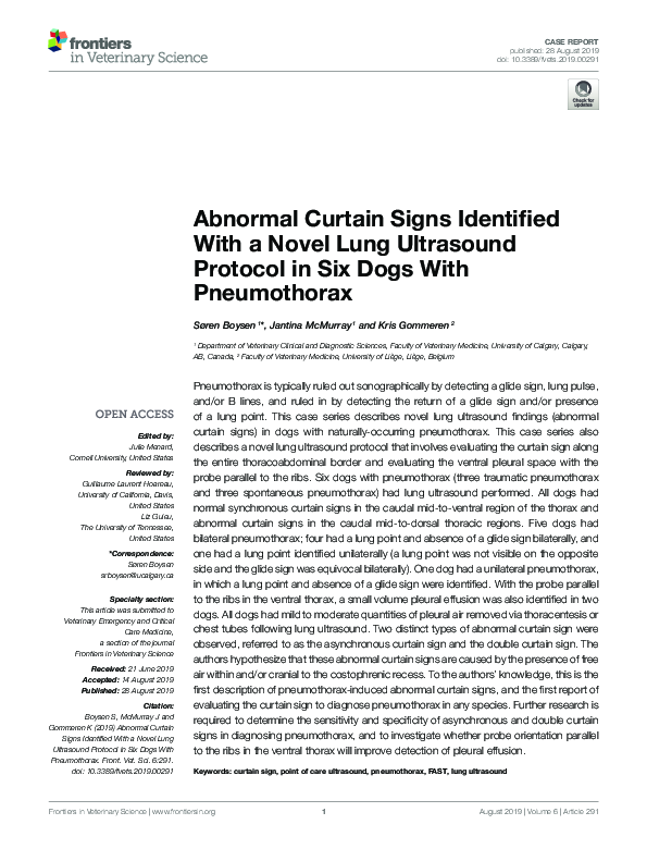 (PDF) Abnormal Curtain Signs Identified With a Novel Lung Ultrasound ...