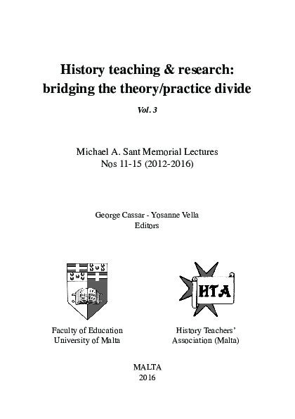 (PDF) History teaching & research: bridging the theory/practice divide ...