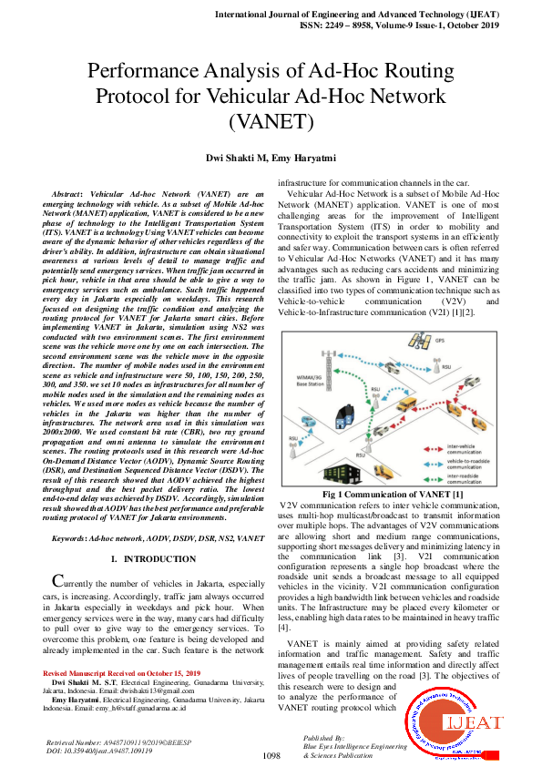 Performance Analysis Of Ad Hoc Routing Protocols