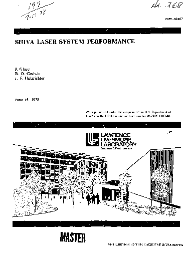 (PDF) Shiva laser system performance