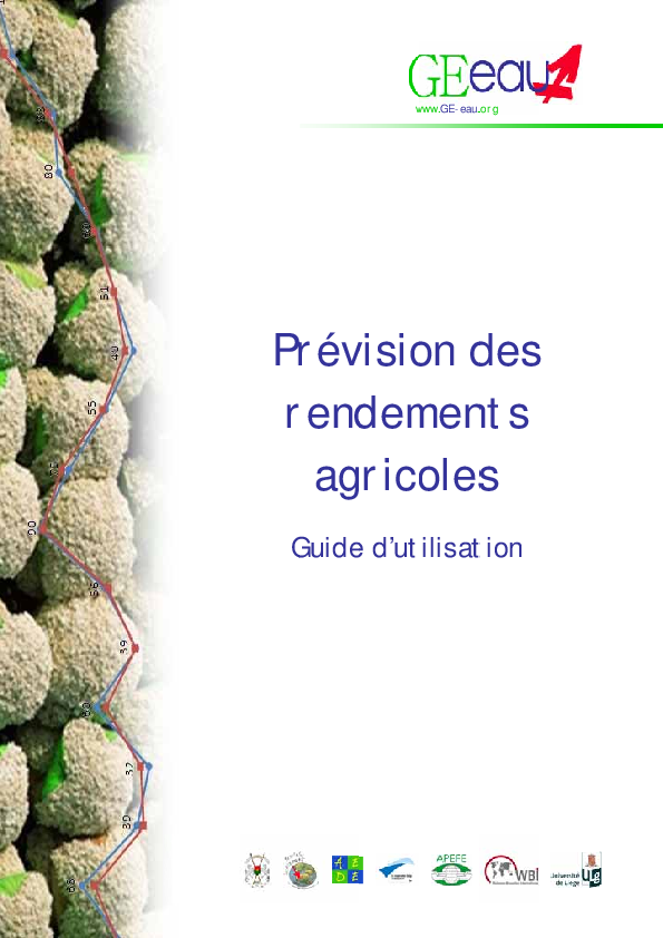 (PDF) Prévision des rendements agricoles. Guide d'utilisation | Bernard ...