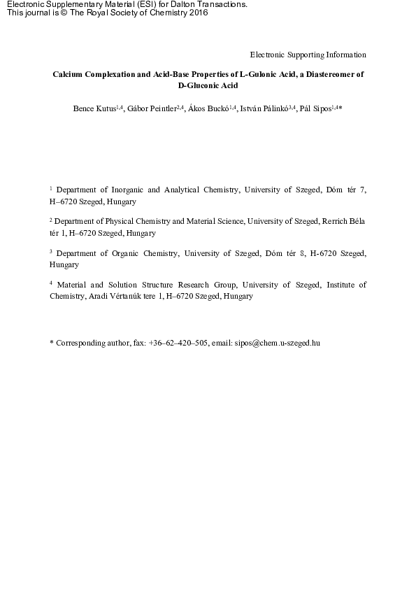(PDF) Calcium Complexation and Acid-Base Properties of L-Gulonic Acid ...