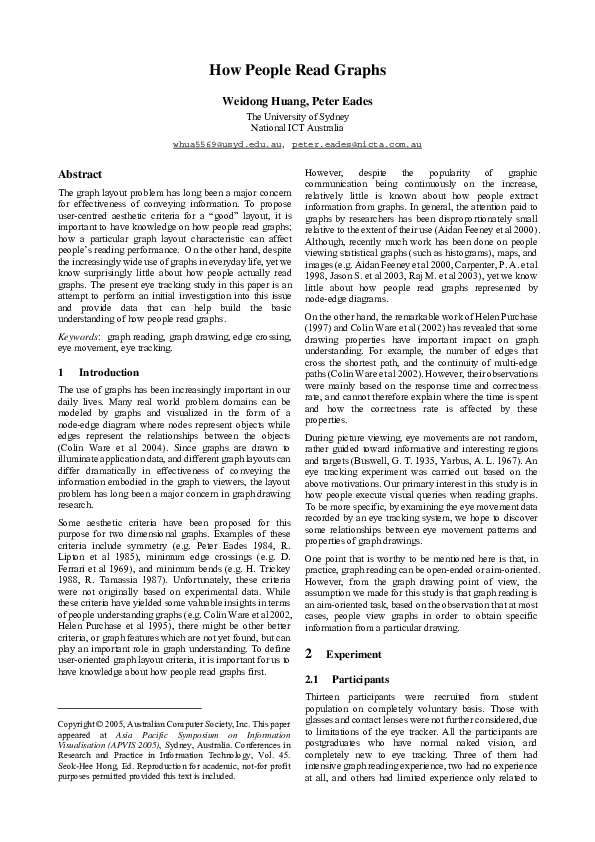 (PDF) How people read graphs