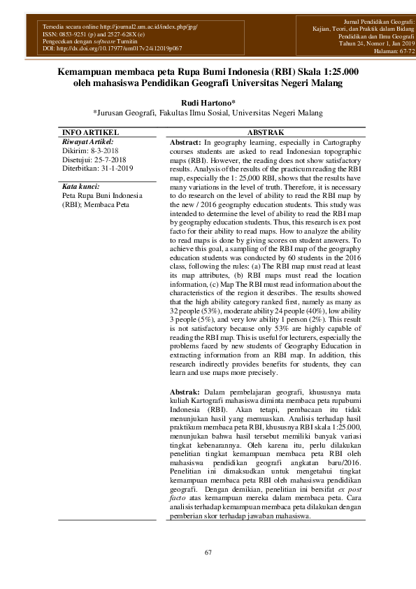 (PDF) Kemampuan membaca peta Rupa Bumi Indonesia (RBI) skala 1: 25.000 ...
